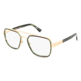 Dsquared2 D2 0064 Brille Herren | Fassung: Vollrand, Pilot, Gold Grün