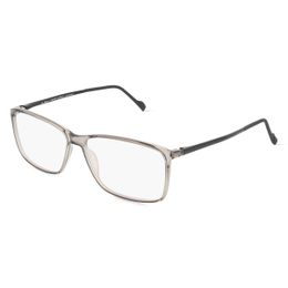 Fielmann COMFORT 124 FLEX CL Brille Herren | Fassung: Vollrand, Quadratisch, Grau Schwarz