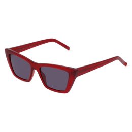 Fielmann OU 040 SUN FA GRACE | Damen-Sonnenbrille | Fassung: Vollrand, Butterfly, Acetat Spritzguss, Burgunder Glänzend | Glasfarbe: Grau