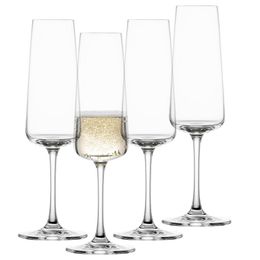 Schott Zwiesel Gl&auml;serset Miovino, Transparent, Glas, 4-teilig, 260 ml, 7.4x22.8 cm, Gr&uuml;ner Punkt, nachhaltig, Essen & Trinken, Gl&auml;ser, Gl&auml;ser-Sets