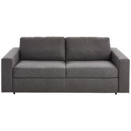 Novel Schlafsofa, Graphit, Textil, 2-Sitzer, 198x84x98 cm, Oeko-Tex&reg; Standard 100, Liegefunktion, R&uuml;cken echt, Kinder- & Jugendzimmer, Jugendm&ouml;bel, Jugendsofas