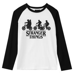 Yigga Stranger Things Langarmshirt mit gro&szlig;em Print