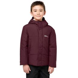 Steppjacke Jack Wolfskin "Jacke SNOWBEAR für Kinder", Jungen, Gr. 152, lila (boysenberry), Obermaterial: 100% Polyester, hoch geschlossener Ausschnitt, Jacken, Wärmend, winddicht, Übergangsjacke