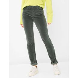 5-Pocket-Hose Brax "Style CAROLA", Damen, Gr. 38, Normalgrößen, dunkelgrün, Web, 74% Baumwolle, 25% Viskose, 1% Elasthan, Hosen