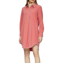 Hemdblusenkleid s.Oliver, Damen, Gr. 44, N-Gr, rosa (winter blush), Obermaterial: 100% Baumwolle, unifarben, regular fit lang, ohne Ausschnitt, Manschette, Kleider, Sommerkleid mit Hemdkragen