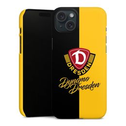 DeinDesign iPhone 15 Plus Handy Premium Case Smartphone Handyh&uuml;lle Schutzh&uuml;lle matt Sg Dynamo Dresden Official Licensed Product Sgd Premium Case