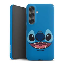DeinDesign Galaxy S25 Handy Premium Case Smartphone Handyh&uuml;lle Schutzh&uuml;lle gl&auml;nzend Official Licensed Product Disney Lilo & Stitch Premium Case
