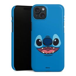 DeinDesign iPhone 15 Plus Handy Premium Case Smartphone Handyh&uuml;lle Schutzh&uuml;lle gl&auml;nzend Official Licensed Product Disney Lilo & Stitch Premium Case