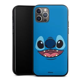 DeinDesign iPhone 12 Pro Handy Silikon H&uuml;lle Case schwarz Handyh&uuml;lle Official Licensed Product Disney Lilo & Stitch
