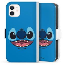 DeinDesign iPhone 12 mini Handy Klapph&uuml;lle Handyh&uuml;lle aus Kunst Leder wei&szlig; Flip Case Official Licensed Product Disney Lilo & Stitch Sideflip mit Lasche