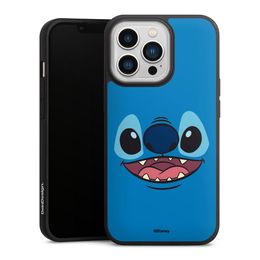 DeinDesign iPhone 13 Pro Handy Premium Silikon H&uuml;lle Handyh&uuml;lle schwarz Case Official Licensed Product Disney Lilo & Stitch Silikon Premium Case