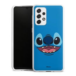 DeinDesign Galaxy A33 5G Handy Silikon H&uuml;lle Case wei&szlig; Handyh&uuml;lle Official Licensed Product Lilo & Stitch Disney Silikon Case