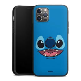 DeinDesign iPhone 12 Pro Handy Premium Silikon H&uuml;lle Handyh&uuml;lle schwarz Case Official Licensed Product Disney Lilo & Stitch Silikon Premium Case