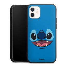 DeinDesign iPhone 12 mini Handy Premium Silikon H&uuml;lle Handyh&uuml;lle schwarz Case Official Licensed Product Disney Lilo & Stitch Silikon Premium Case