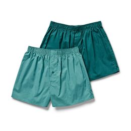 Tchibo - 2 Web-Boxershorts - Herren - Gr. S/4 - petrol