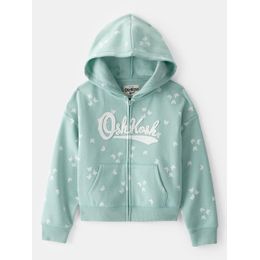 Oshkosh Sweatjacke in Grün - 41% | Größe 164 | Kinder-sweatshirts-jacken