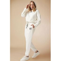 Happiness Istanbul 2tlg. Outfit in Creme - 43% | Gr&ouml;&szlig;e 40 | Damen-sweatshirts-jacken