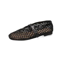 Melvin & Hamilton MELVIN & HAMILTON Leder-Ballerinas "Alivia 1" in Schwarz - 54% | Größe 39 | Damen-ballerinas