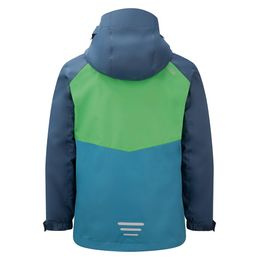 Trollkids 3in1-Funktionsjacke "Bryggen" in Blau/ Grün - 36% | Größe 164 | Kinderjacken