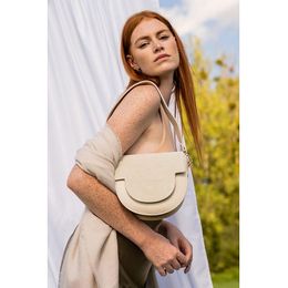 Christian Laurier Leder-Schultertasche "Lexa" in Creme - (B)22 x (H)18 x (T)8 cm - 71% | Damen-taschen
