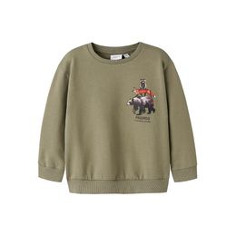 name it Sweatshirt "Olin" in Khaki - 16% | Größe 104 | Kinder-sweatshirts-jacken
