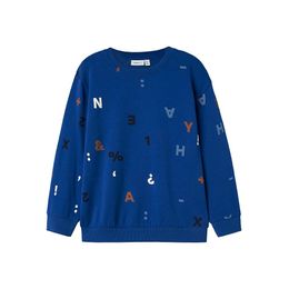 name it Sweatshirt "Orling" in Blau - 25% | Größe 110 | Kinder-sweatshirts-jacken