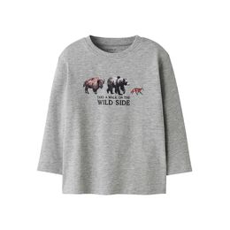 name it Longsleeve "Oris" in Grau - 10% | Größe 104 | Kinder-longsleeves