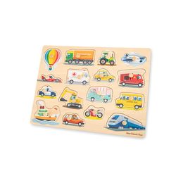 New Classic Toys 16tlg. Knopfpuzzle "Fahrzeuge" - ab 2 Jahren - 11% | Gesellschaftsspiele