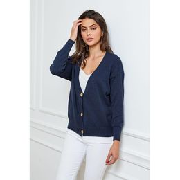 Joséfine Cardigan "Gino" in Dunkelblau - 68% | Größe S | Damen-pullover-cardigans
