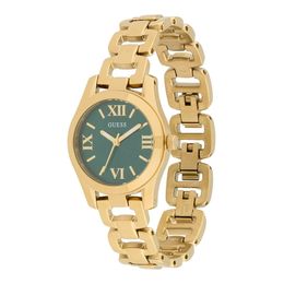 Guess Uhr 'VEDA' Damen Gr&ouml;&szlig;e One Size gold / dunkelgr&uuml;n