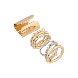 Pull&Bear Pull&Bear Ring Damen Größe 54/56 gold / silber / transparent