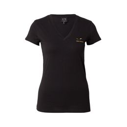 Armani Exchange T-Shirt Damen Gr&ouml;&szlig;e L gelb / schwarz