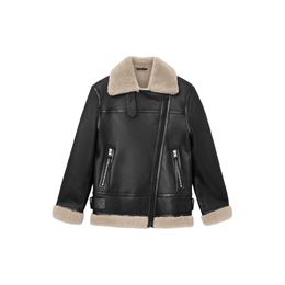AllSaints Jacke 'SOLA' Damen Gr&ouml;&szlig;e XS beige / schwarz