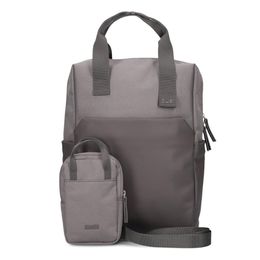 Zwei Rucksack 'Lou' Damen Gr&ouml;&szlig;e One Size grau / graphit
