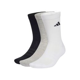 adidas Performance Sportsocken 'ESS' Damen Größe 35/37.5 graumeliert / schwarz / weiß
