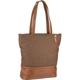 Zwei Shopper Damen Größe One Size cognac