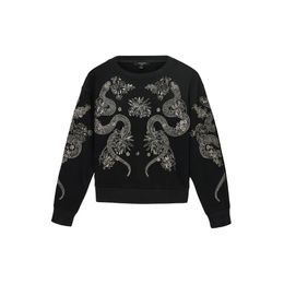 AllSaints Sweatshirt 'CECILE PIPPA' Damen Gr&ouml;&szlig;e L gold / schwarz