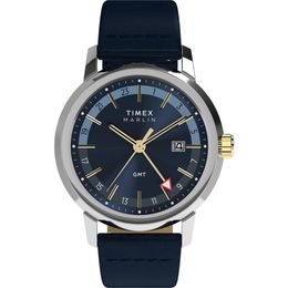 Timex Uhren - Quarz-Analoguhr Marlin&reg; Quartz Gmt - Gr. unisize - in Blau - f&uuml;r Damen
