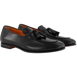 Santoni Tassel Loafer - Gr. UK_8 - in Schwarz