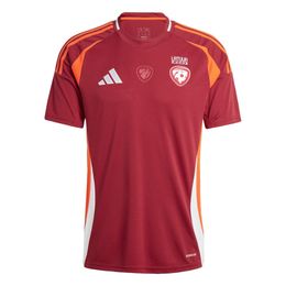 adidas Performance Trikot 'Lettland 24' Herren Größe XL orange / karminrot / weiß