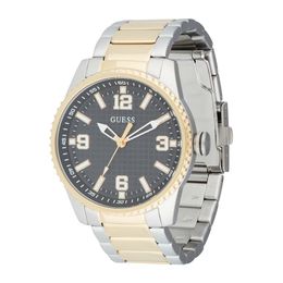 Guess Uhr 'VARSITY' Herren Größe One Size gold / silber