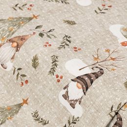 buttinette Dekostoff Wichtel Elias "Lorena", taupe-color