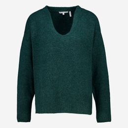 Tom Tailor Grüner Pullover mit V-Ausschnitt