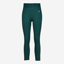 Dunkelgrüne Cropped Tight Fit Peachy Scrunch Leggings