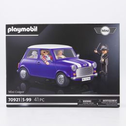 Playmobil 41-teiliges lilafarbenes Mini Cooper Spielset