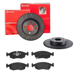 Brembo Bremsensatz-Vorderachse MAX LINE / STANDARD SK8K0F09E9 Bremsensatz, Scheibenbremse vorne rechts links Geschlitzt 257mm f&uuml;r ALFA ROMEO FIAT LANC