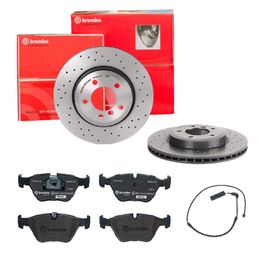 Brembo Bremsensatz-Vorderachse XTRA LINE SK8K0F7AV7 Bremsensatz, Scheibenbremse vorne rechts links Gelocht/innenbel. 325mm f&uuml;r BMW ROVER SFP000040 341