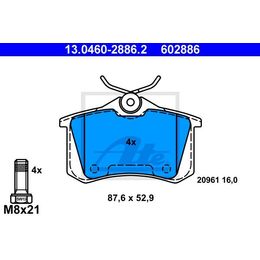ATE Bremsensatz-Hinterachse PowerDisc / Standard Bremsensatz, Scheibenbremse hinten rechts links voll 245mm f&uuml;r SKODA SEAT VAG 1J0698451C 1E0698451B 8
