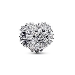 Pandora Silber Charm Funkelndes Herz | Gr.: onesize