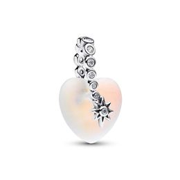 Pandora Charm-Anhänger Silber Sternschnuppe & Herz | Gr.: onesize